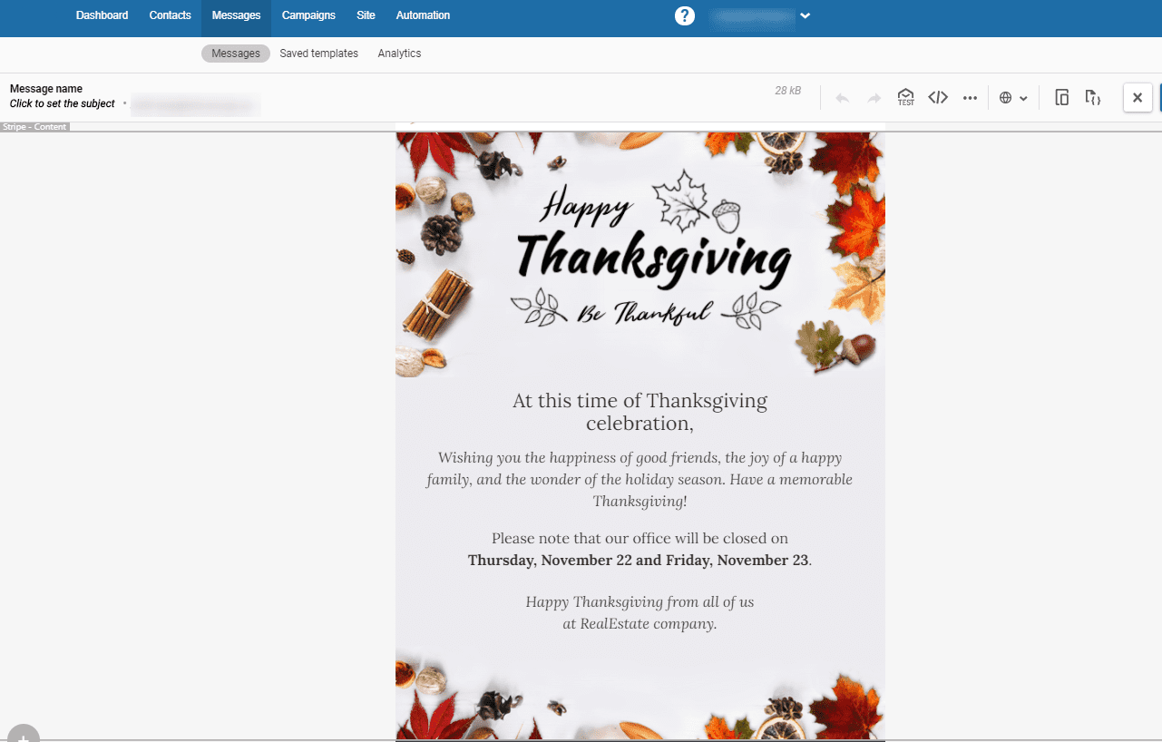 Send Thanks: Content and Design Ideas to Create a Good Thanksgiving ...